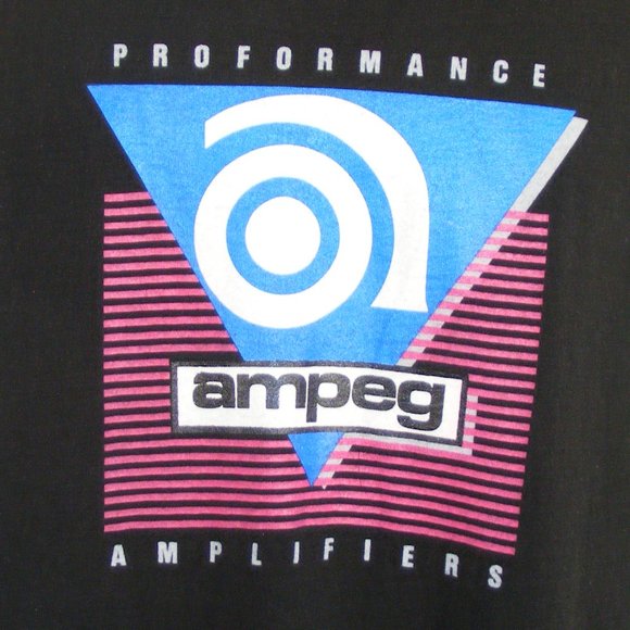 Vintage | Shirts | Vintage Ampeg Tshirt Xl Amplifiers Black | Poshmark